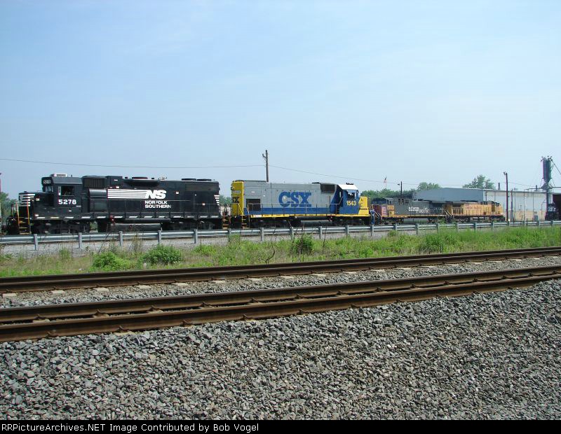NS 5278 and CSX 1543
